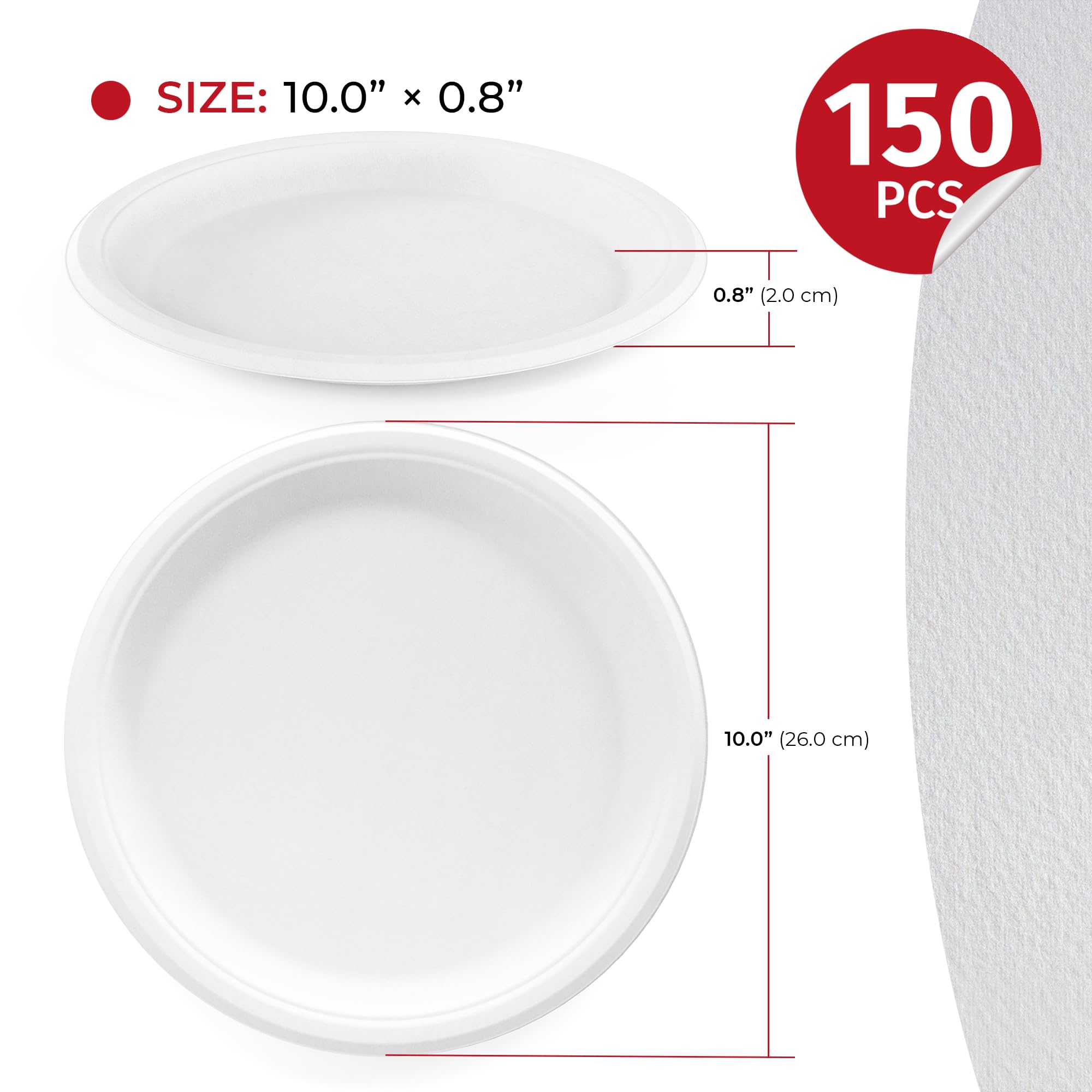 Snapklik.com : SPARGOS Heavy Duty Paper Plates 10 Inch