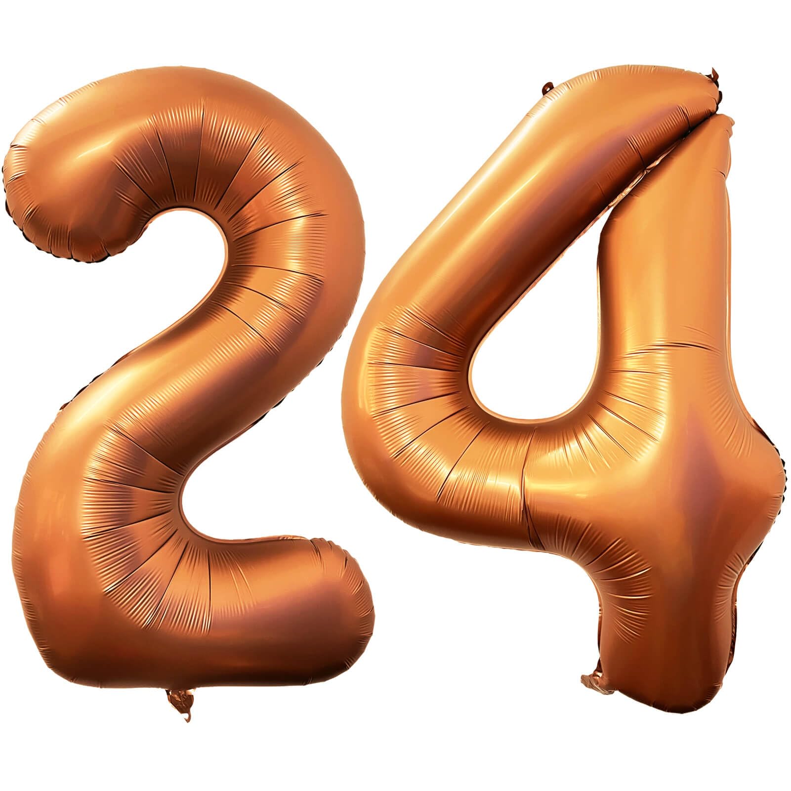 Amazon.com: Number 24 Orange Balloons 40 Inch Giant Orange 24 or 42 ...
