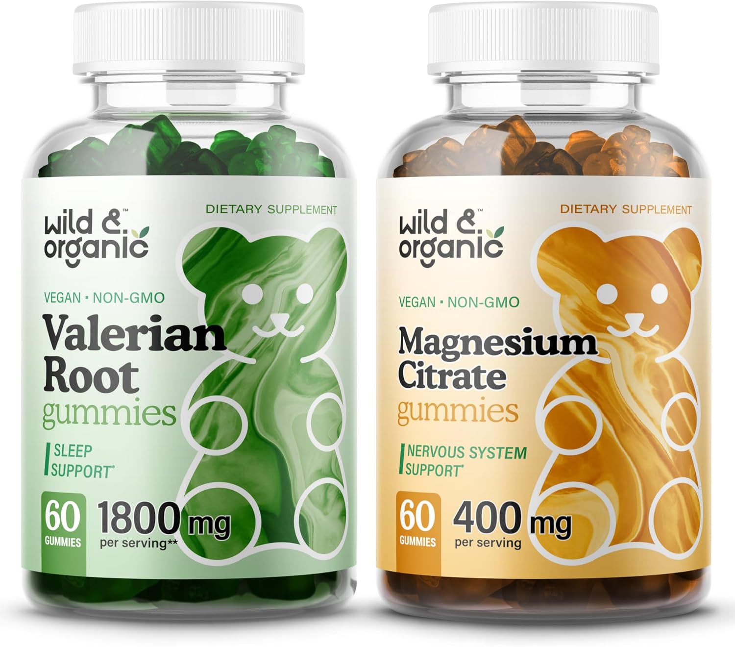 Amazon.com: Wild & Organic Valerian Root Gummies & Magnesium Citrate ...