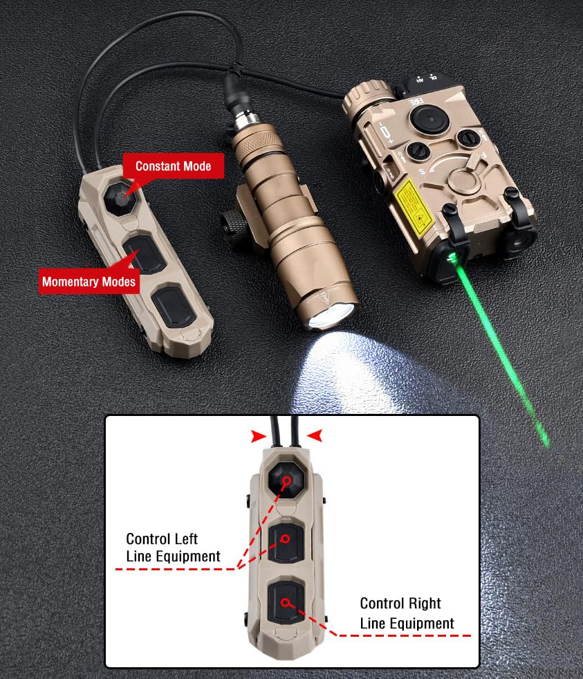 Laser Pressure Switch Tactical Modular Dual Wire Button Remote ...