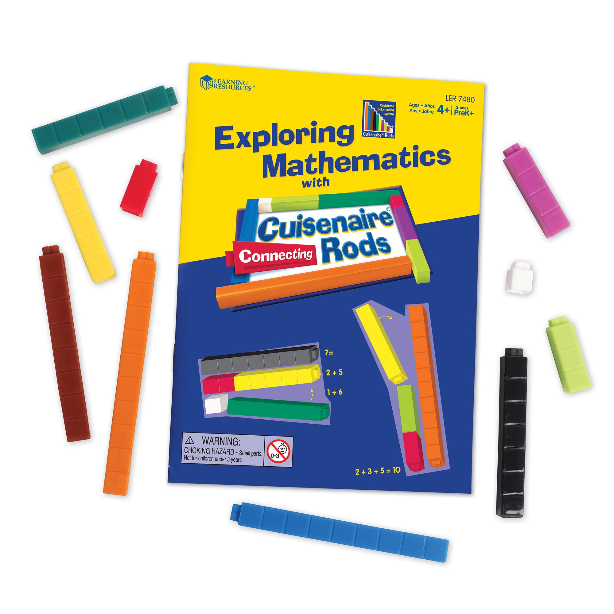 Learning Resources Cuisenaire Rods Plastic Connecting Classroom Set ...