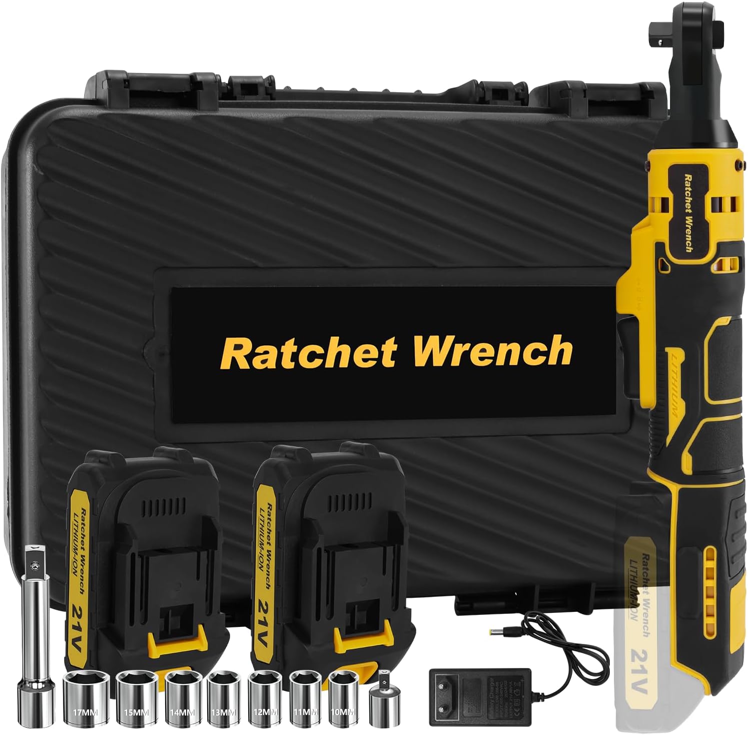 Amazon.com: CAMXTOOL Cordless Ratchet Wrench 3/8" Set, 21V 2.0Ah ...