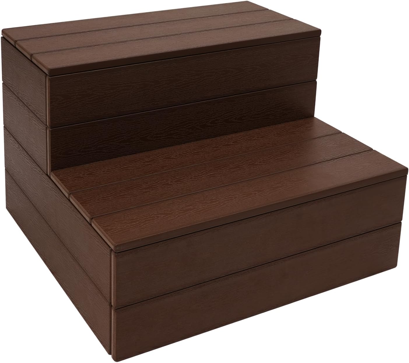 Amazon.com: BANEBONE 2-Step Bathtub Steps, Coffee Brown Spa Stairs with ...