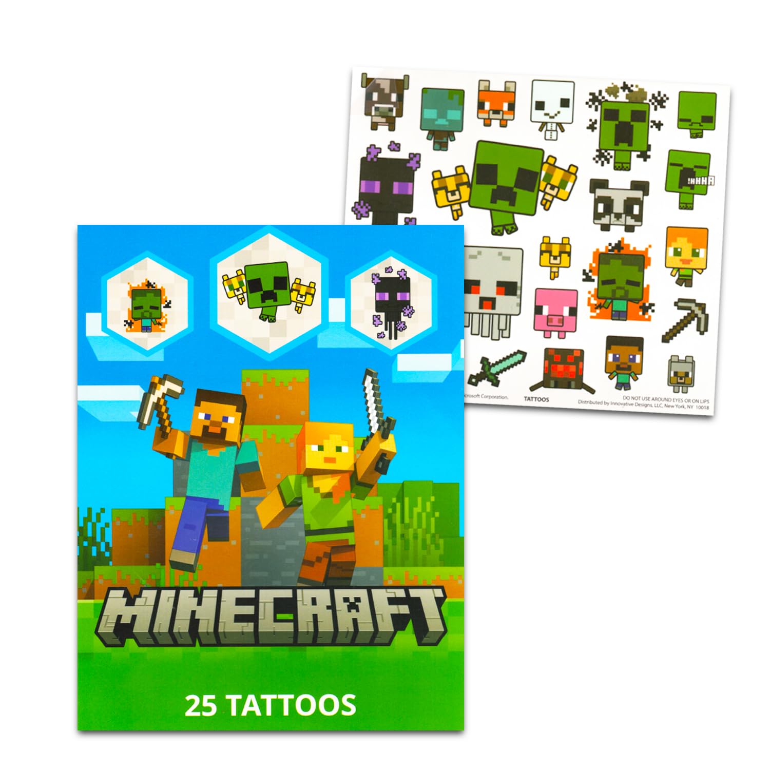 Temporary Minecraft Tattoos Bestie Matching Tattoos #minecraft