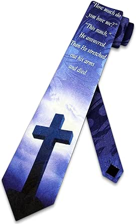Amazon.com: Steven Harris Cross Ties Mens Religious Necktie Jesus Tie ...