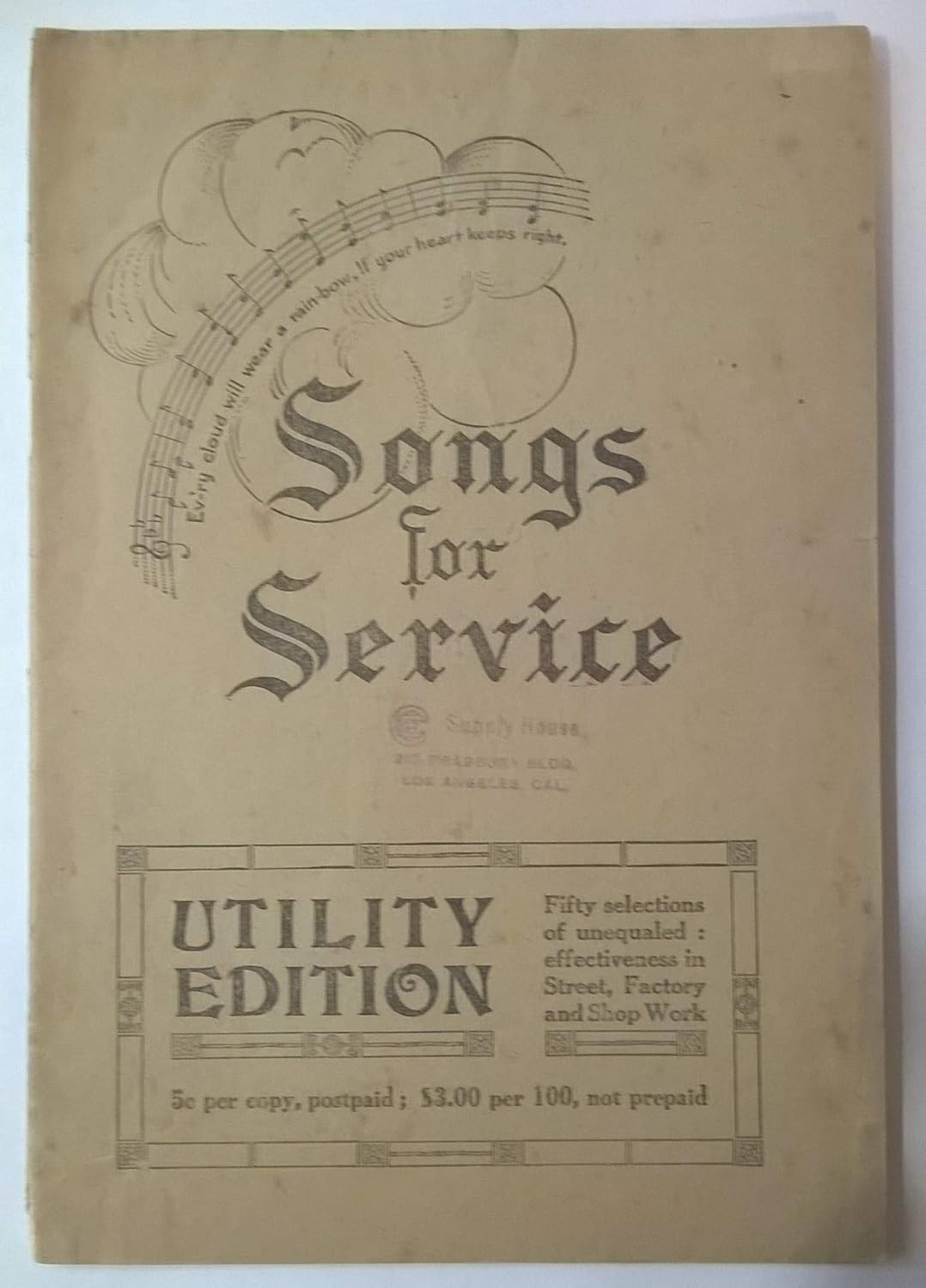 Songs for Service Utility Edition Fifty Selections of Unequaled ...