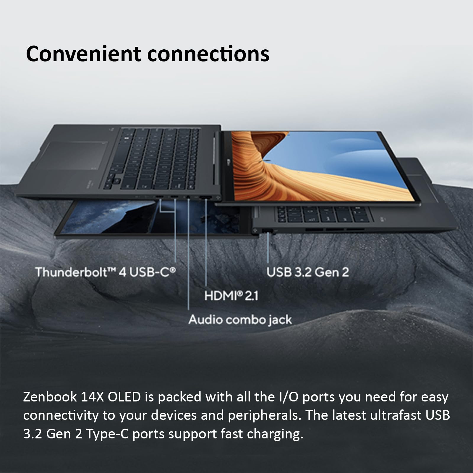 Snapklik.com : ASUS 2023 Zenbook 14X Laptop, 14.5" 28K OLED Touch ...