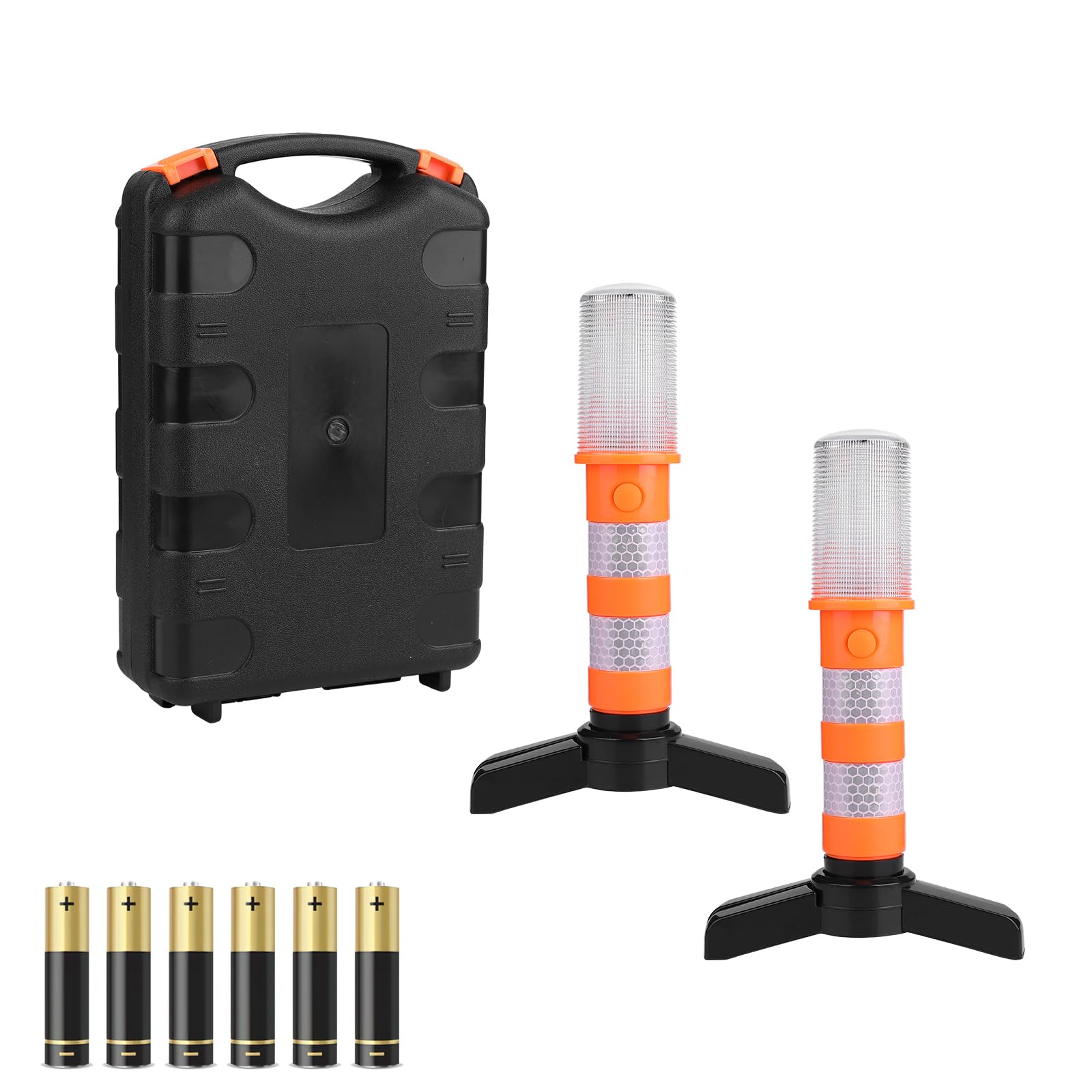 2pcs LED Emergency Roadside Lights, Safety Strobe Road Warning Light ...