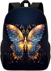 Amazon.com | MAMINA Butterfly Backpack, Butterfly School Backpack for ...