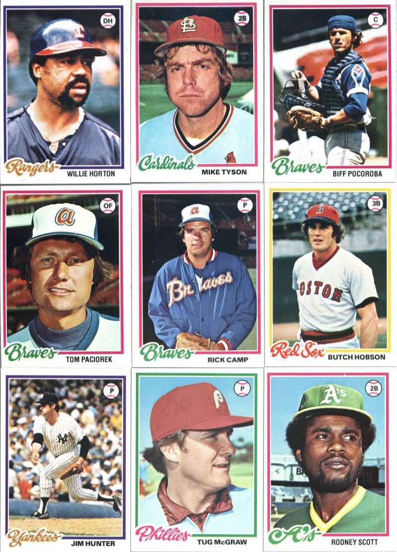 Amazon.com: 1978 Topps Baseball Card Lot - 100 Different Cards Starter ...