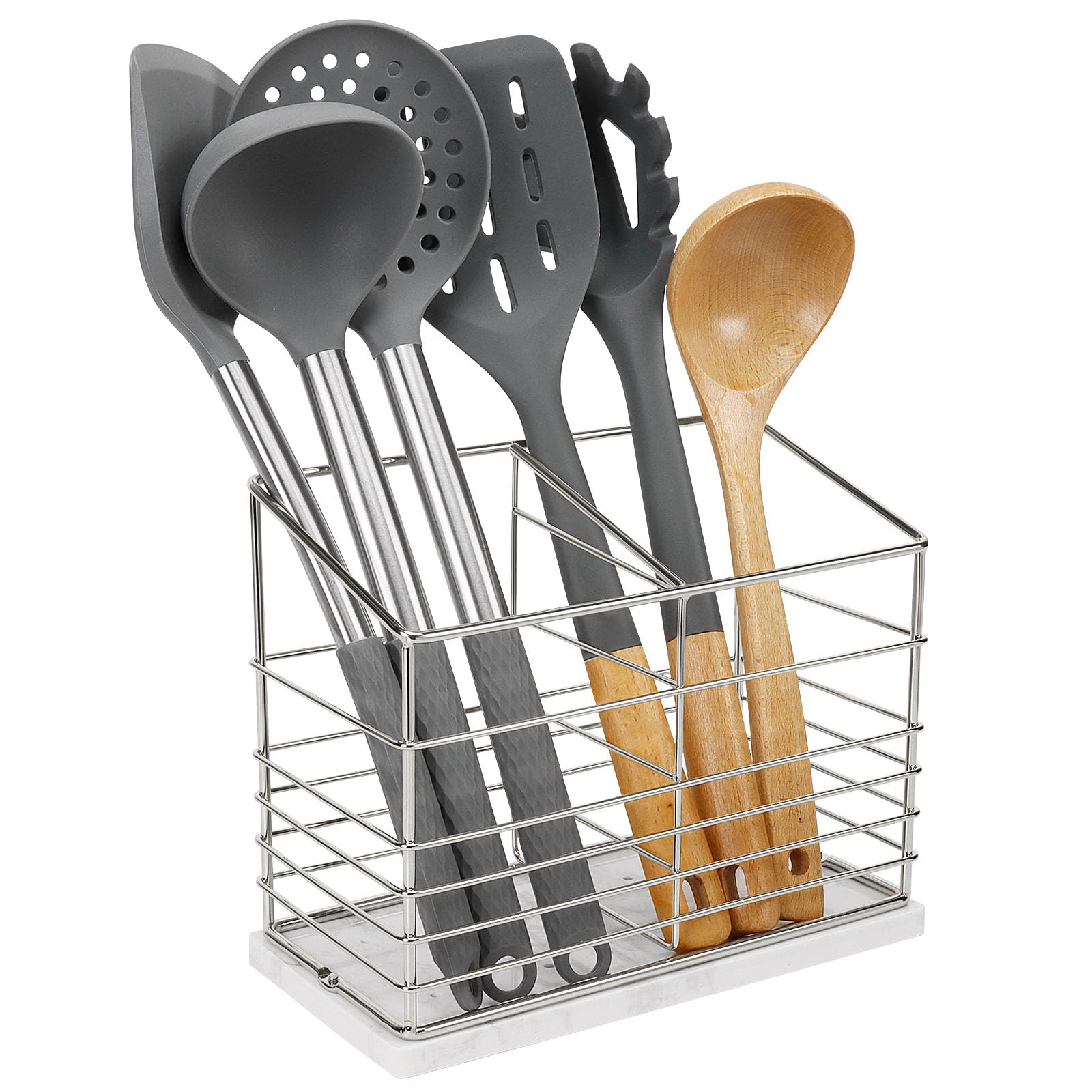 Amazon.com: Jeasor Utensil Holder for Kitchen Counter, Metal Utensil ...