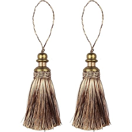 Amazon.com: BEL AVENIR Set of 2 Elegant Polyester Tassel Handmade ...