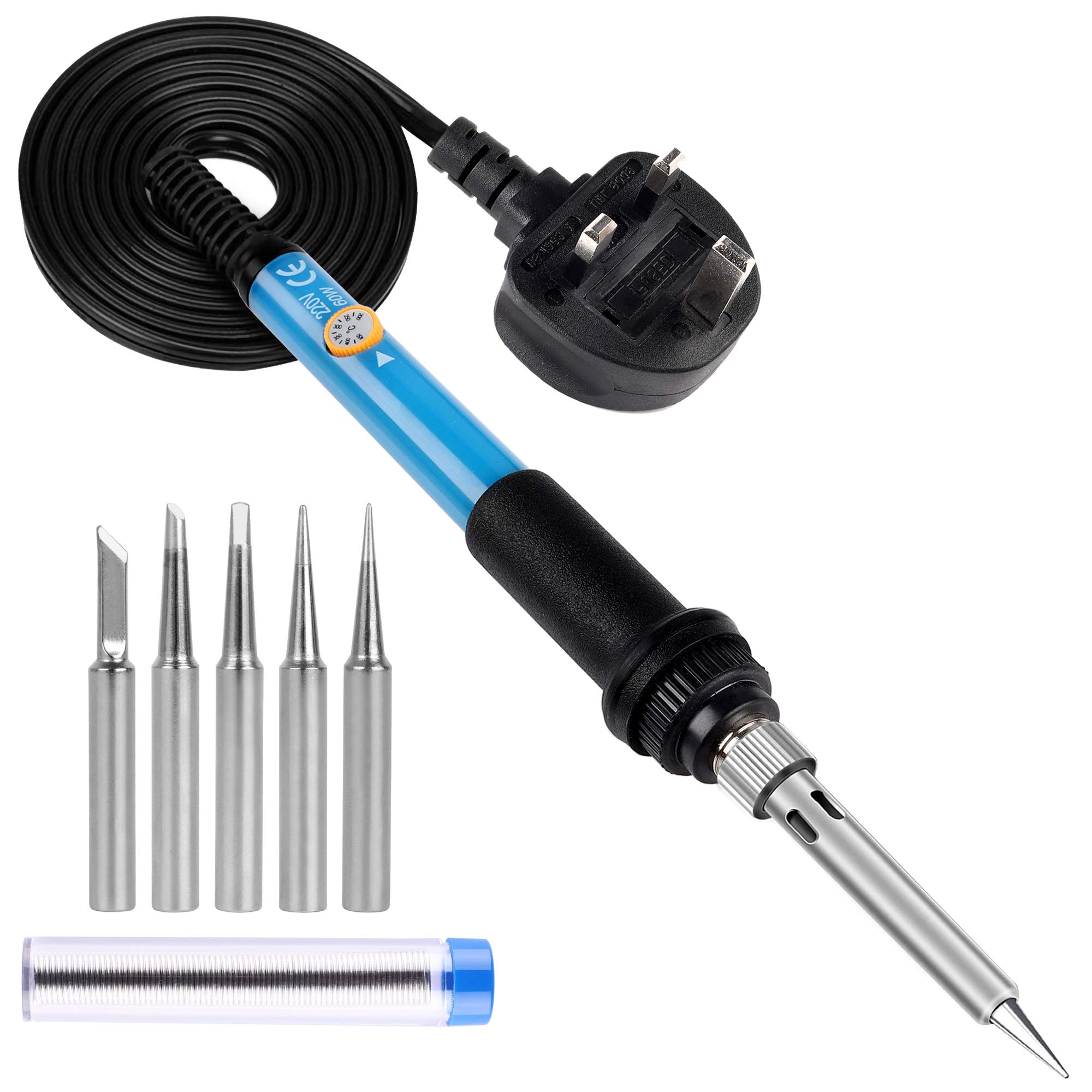 Buy Electric Soldering Iron Kit with Solder,Embedo 200~450°C Adjustable ...