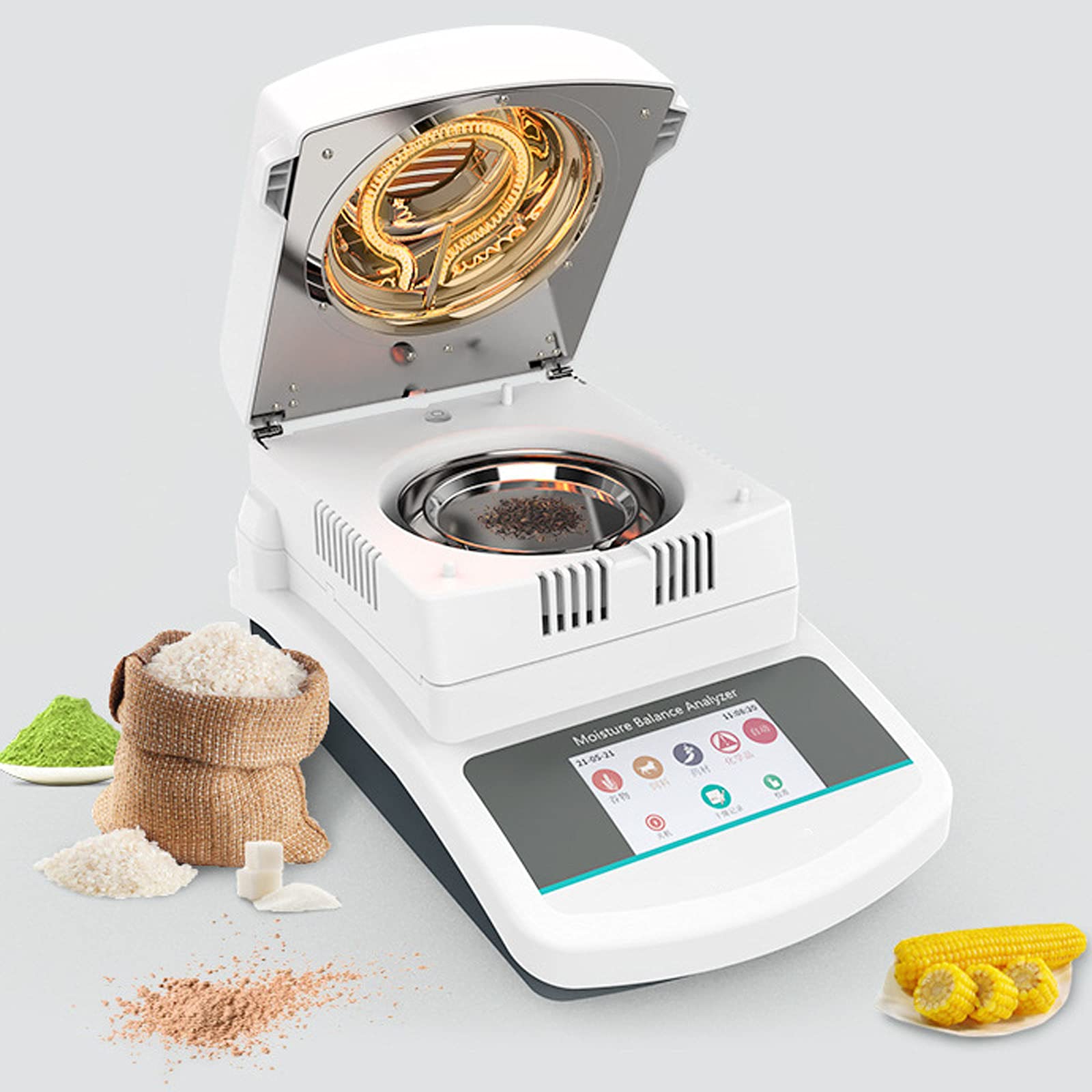 Lab Halogen Moisture Analyzer With With Timing And Touch Screen ...