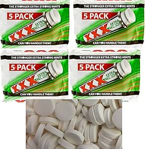 XXX Extra Strong Mints 5 Pack (04 Packs) : Amazon.co.uk: Grocery