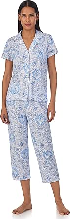 Lauren Ralph Lauren Women's Capri Pj Set at Amazon Women’s Clothing store