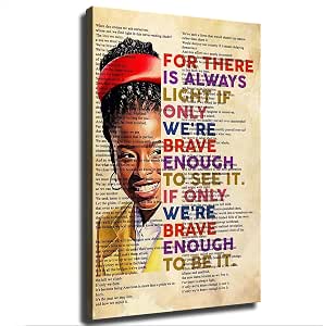 Amazon.com: Amanda Gorman Motivational Poster Canvas Print Wall Art ...