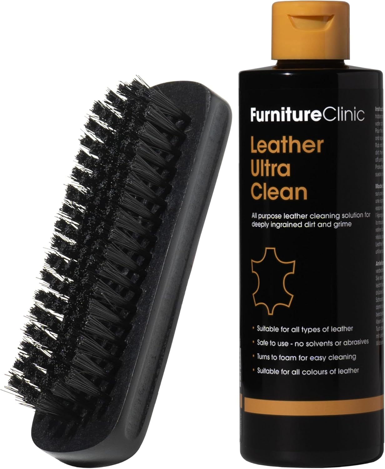Furniture Clinic Leather Ultra Clean and Leather Cleaning Brush - All ...