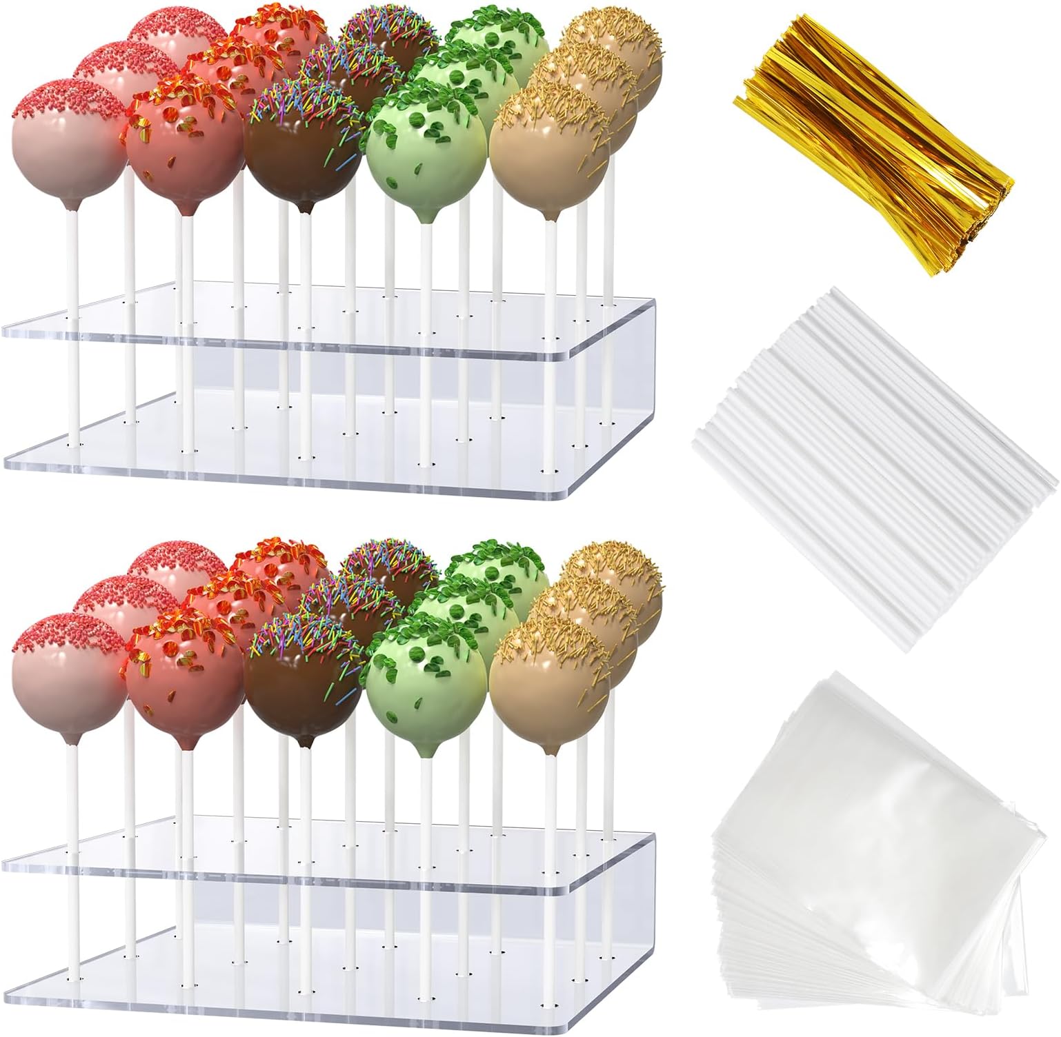 Amazon.com: MR.FOAM Acrylic Cake Pop Stand Display Holder with Lollipop ...