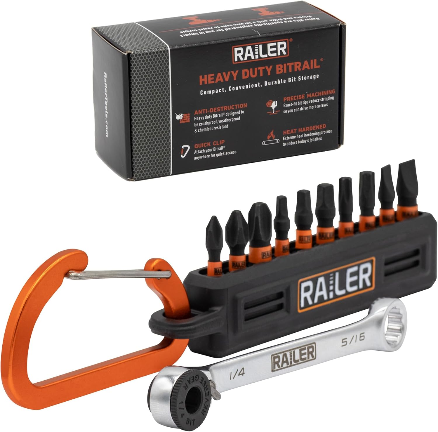 Railer 1 Inch Screwdriver Bit Set With Bit Ratchet - Premium S2 Steel ...