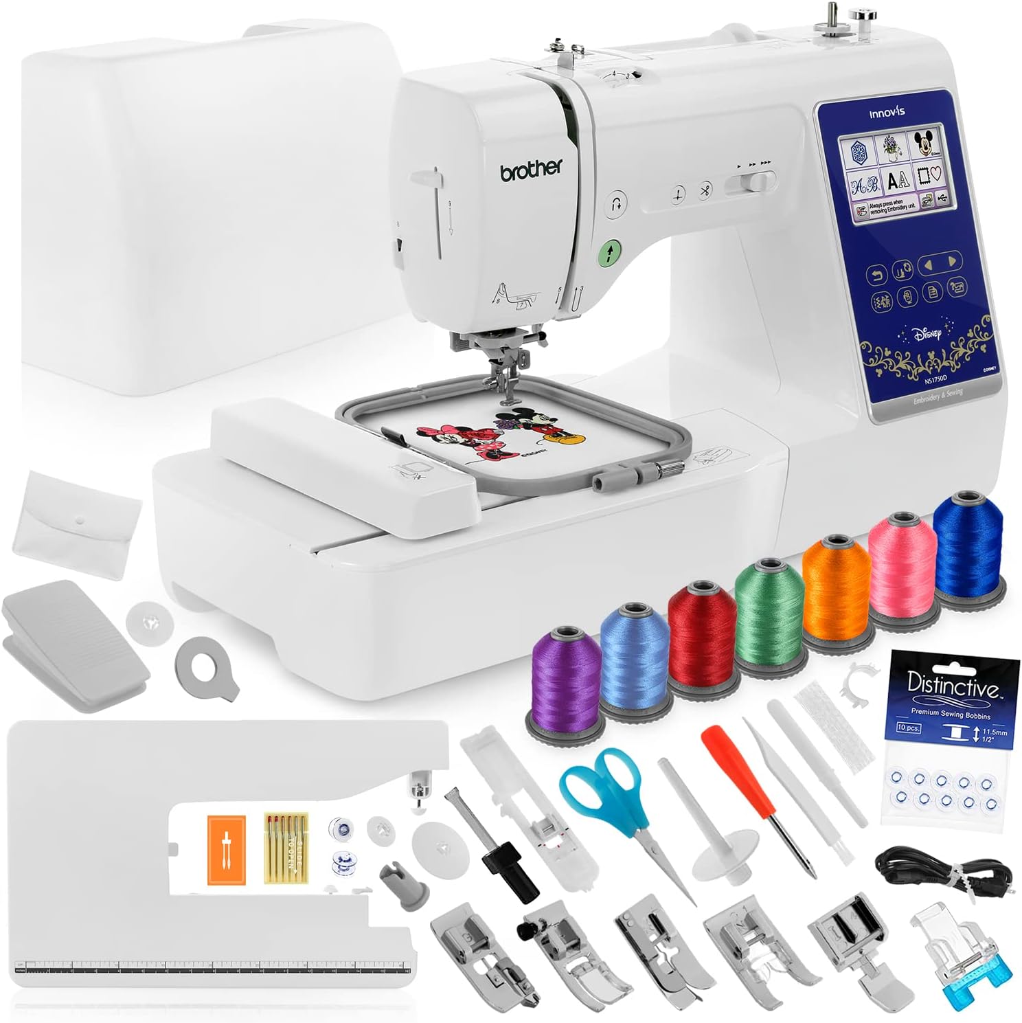 Amazon.com: Brother Innov-is NS1750D Disney Sewing + Embroidery Machine ...