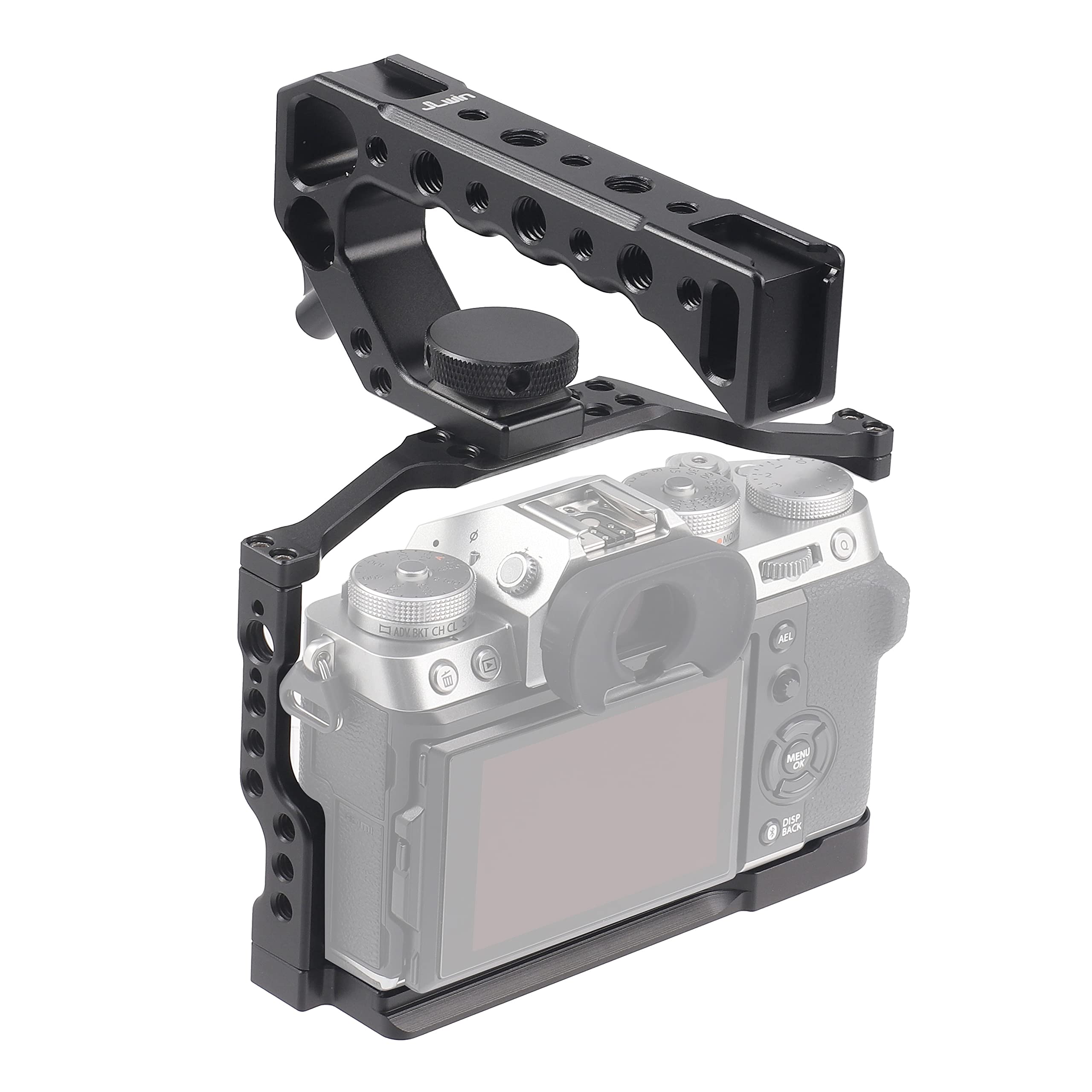 X-T5 Cage with Top Handle, Hersmay Aluminium Camera Cage for Fujifilm X ...