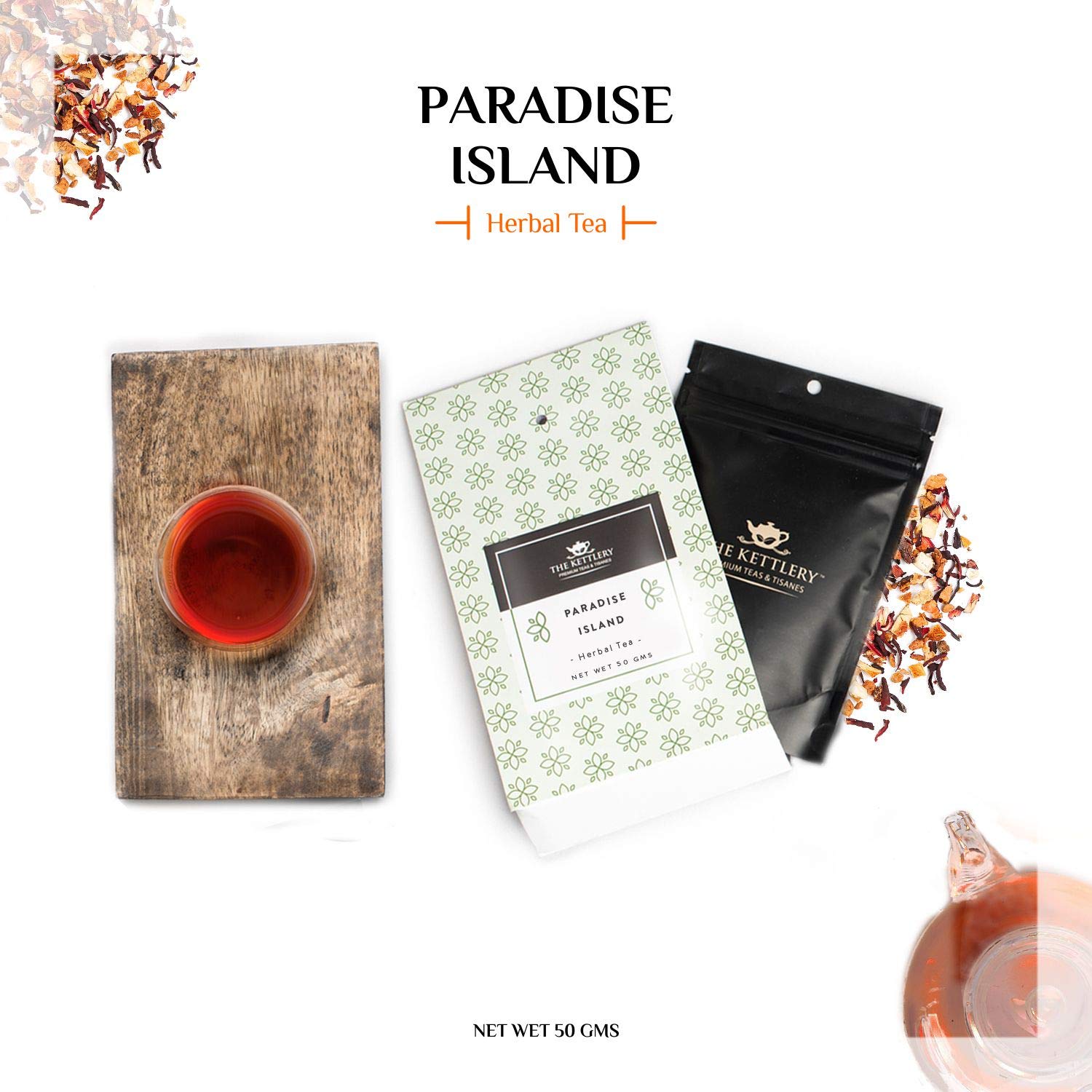 Amazon.com : The Kettlery Paradise Island Iced Tea, Loose Leaf Mix ...