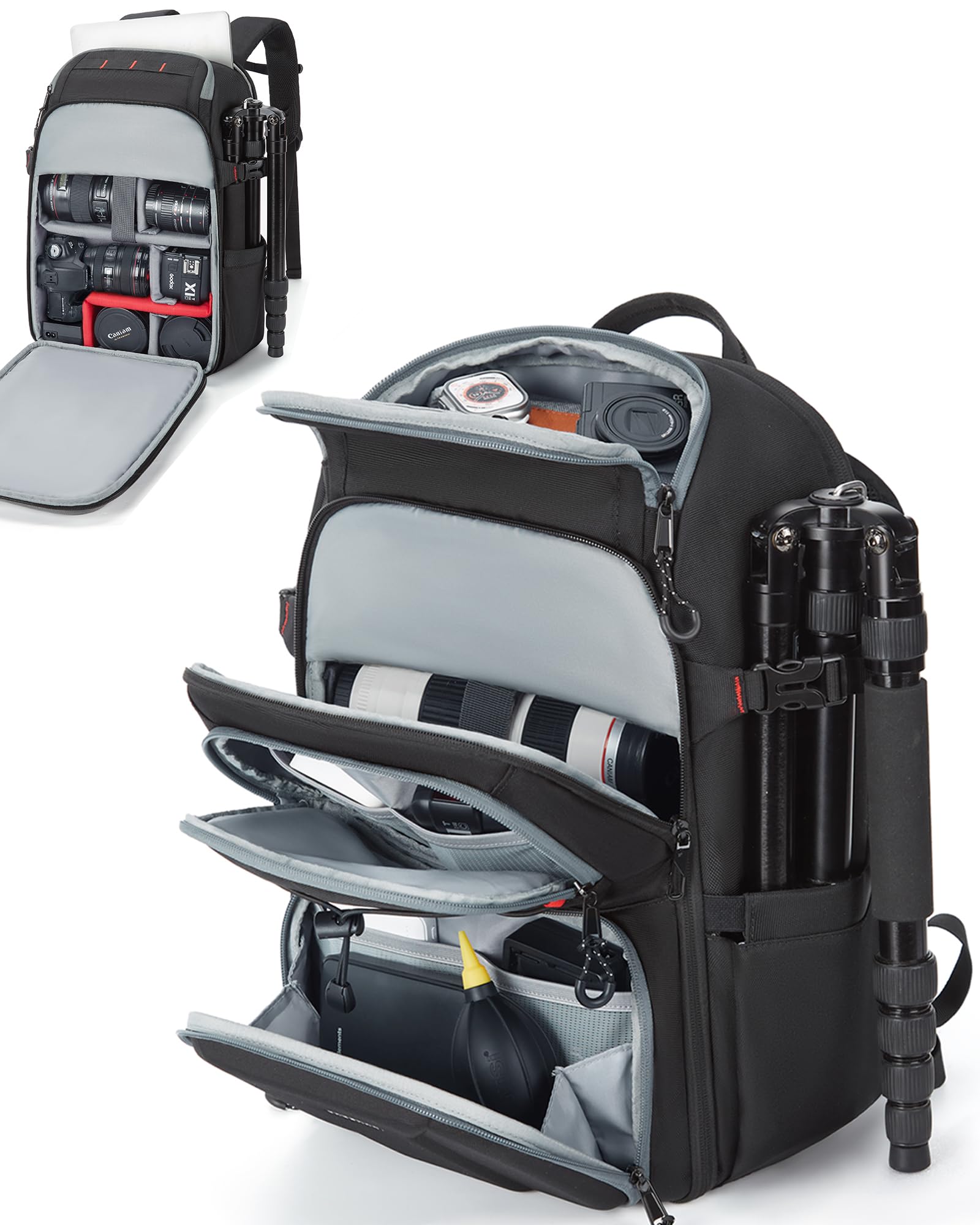 Amazon.com : BAGSMART Camera Backpack for Photographers, Professional ...