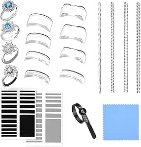 Amazon.com: Ring Sizer Adjuster for Loose Rings - 52 Pack Clear Ring ...