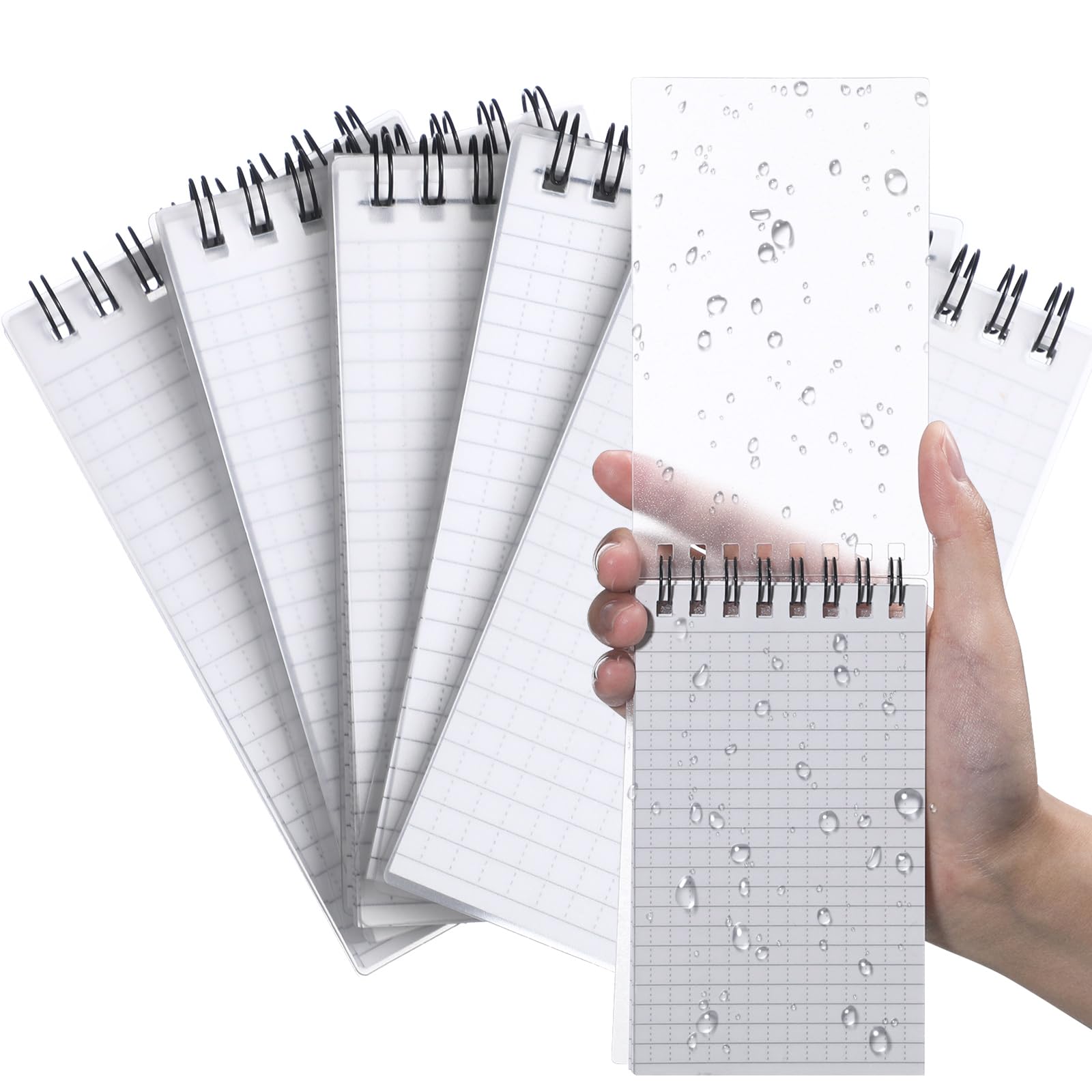 Snapklik.com : Qilery 12 Pcs Waterproof Notebook Graph Paper 3" X 5 ...