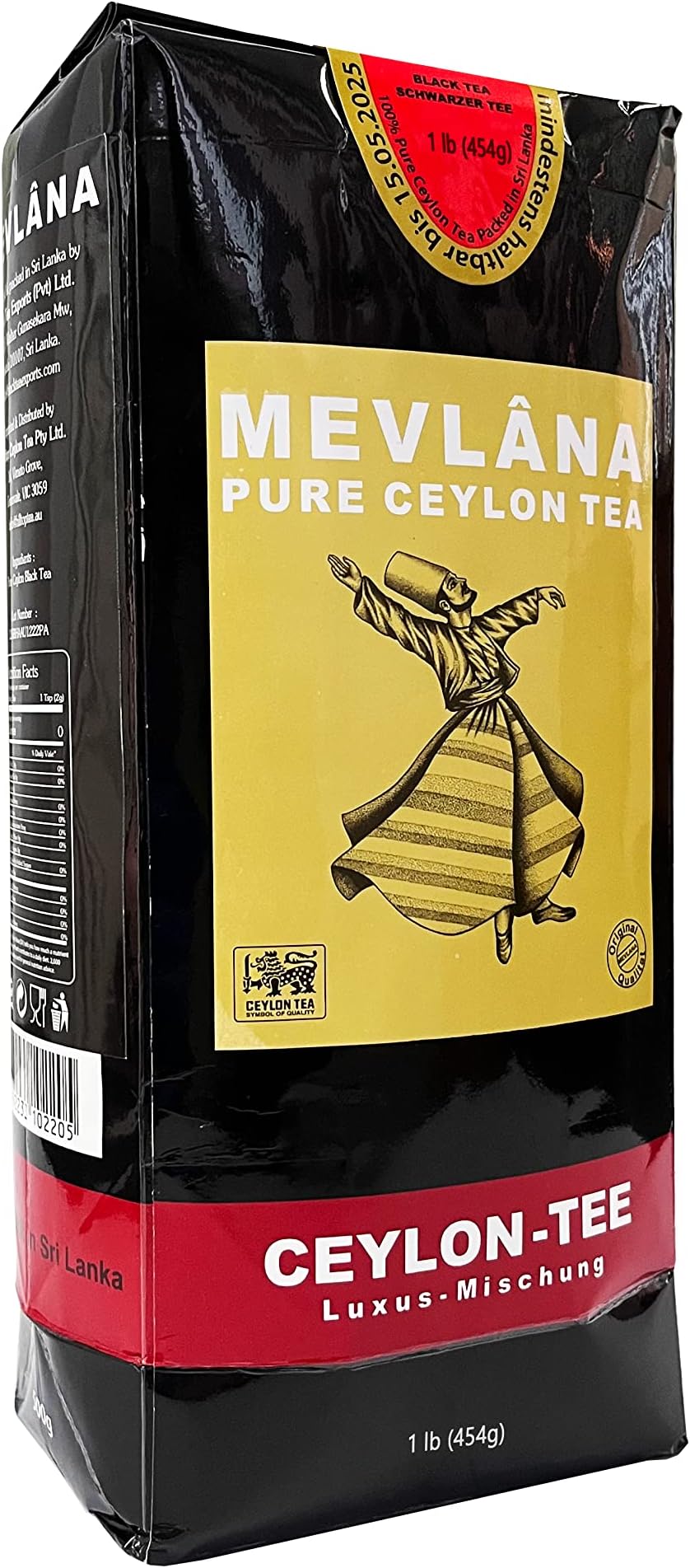 Amazon.com : Mevlana Pure Ceylon Tea, Ceylon OP1 Tea Loose Leaf, 454g ...