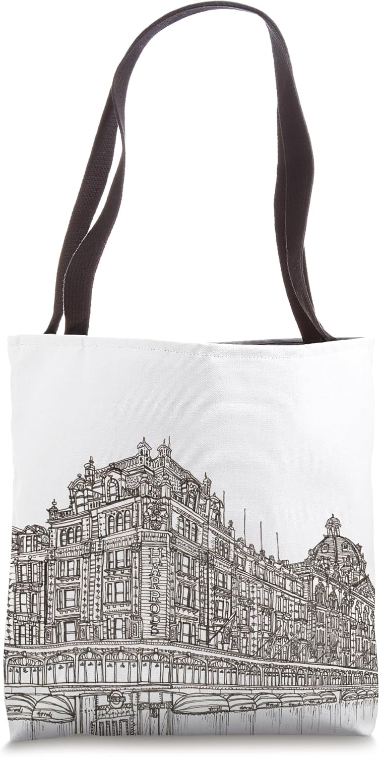 Amazon.com: Illustration Hand drawing | Beautiful UK landmark Harrods ...