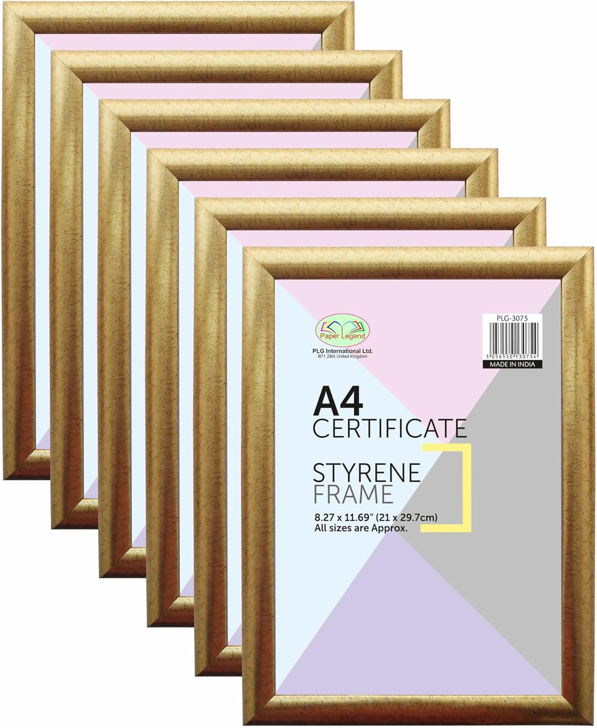 Pack of 6 - A4 Picture Frame Photo Frames Certificate Box Bulk Perspex ...