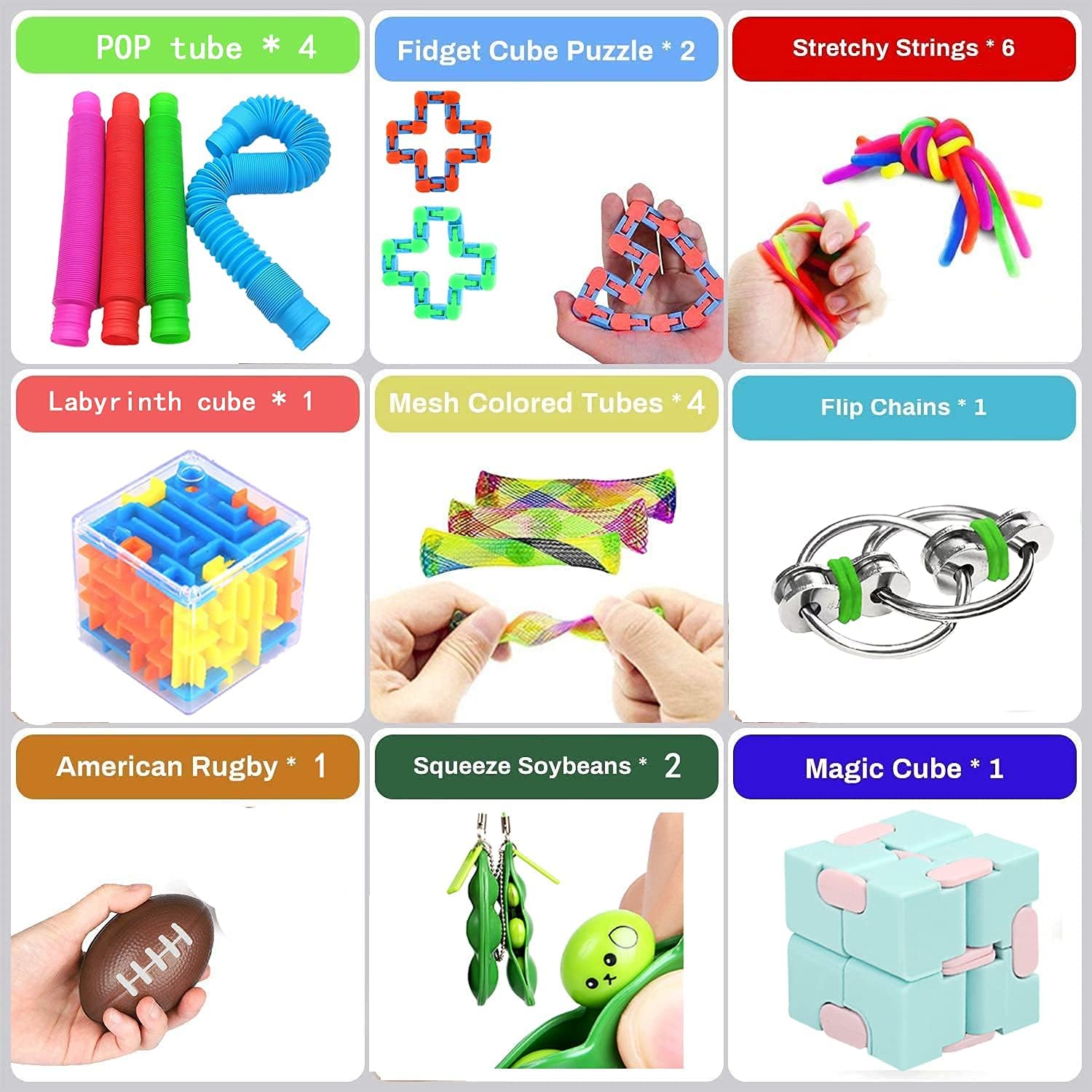 43 Pack Fidget Toys Cheap Sensory Fidget Toy Pack Nepal | Ubuy