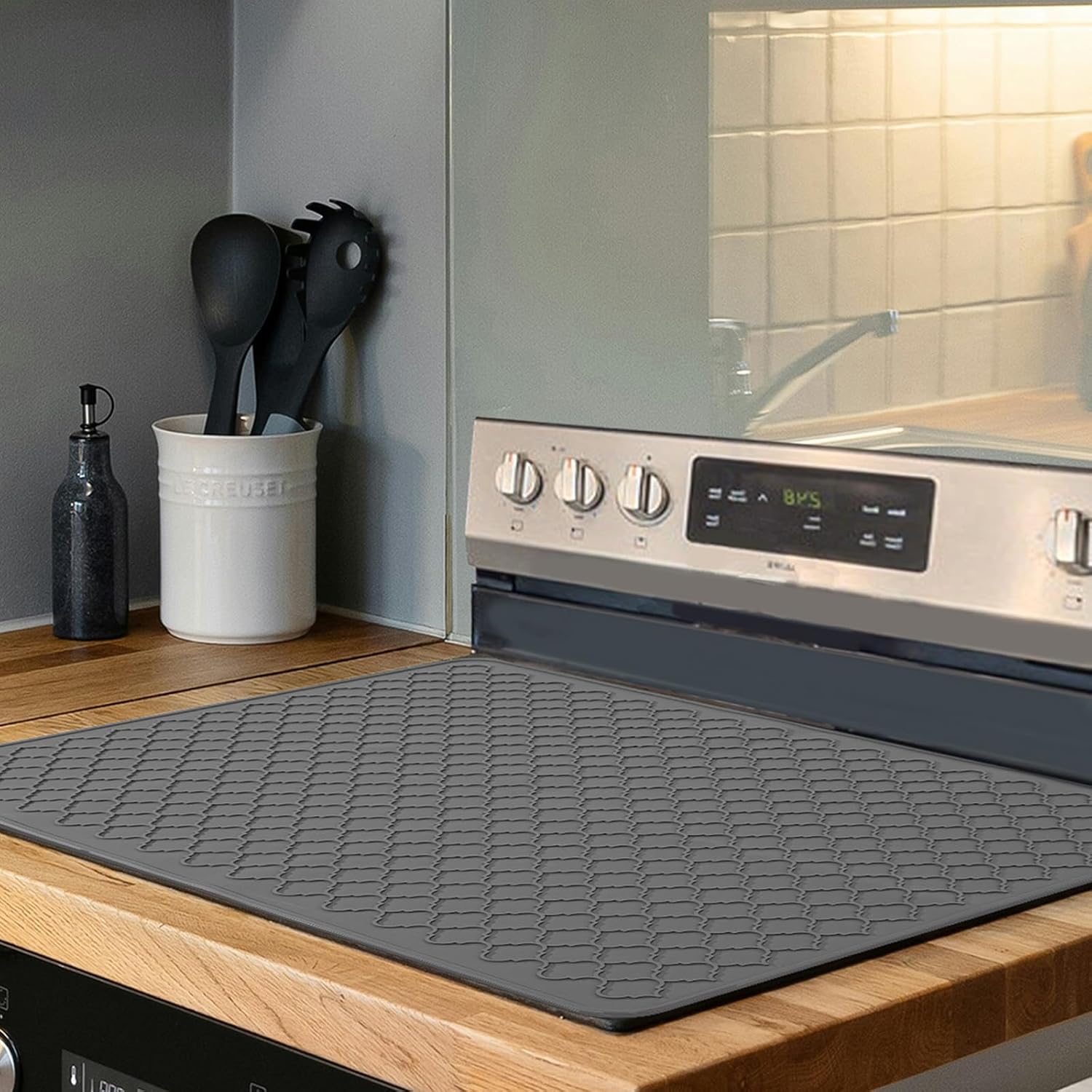 Amazon.com: LONGKING Stove Top Cover for Electric Stove - Silicone ...