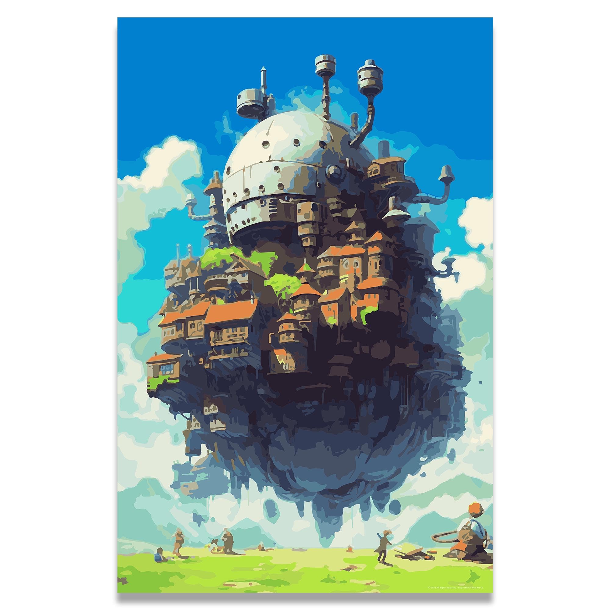Amazon.com: Inspirational Wall Art Co. - Howl's Moving Castle Poster ...
