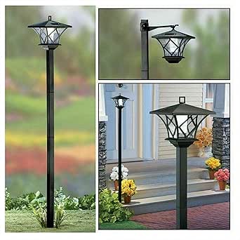 Amazon.com: Luces de poste para exteriores impermeables 2 en 1, luces ...