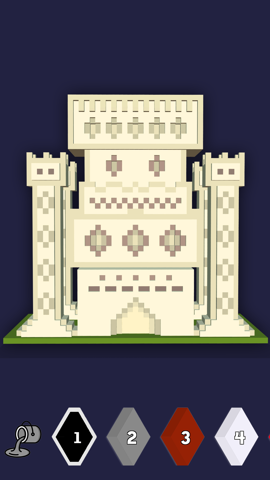 Castle 3D Color By Number - Voxel Coloring Book - App on Amazon Appstore