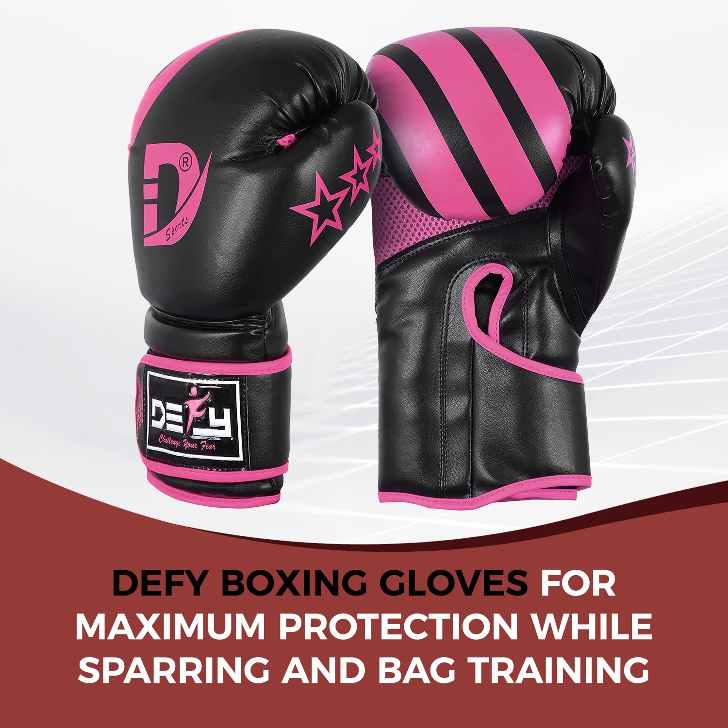 DEFY Marvelous Boxing Gloves for Women & Men- Training Muay Thai Gloves ...