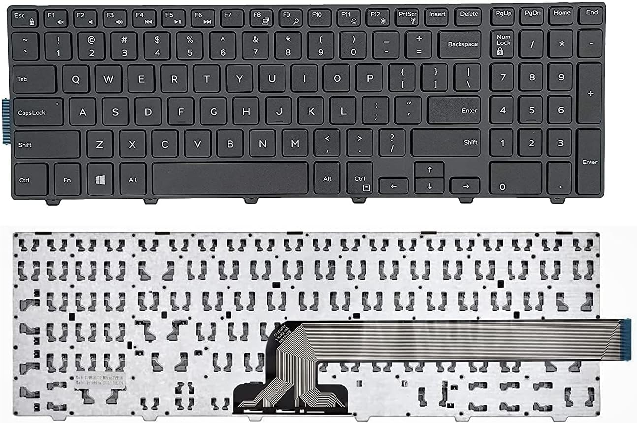 HB PLUS Laptop Keyboard Replacement Compatible with Dell Inspiron 15 ...