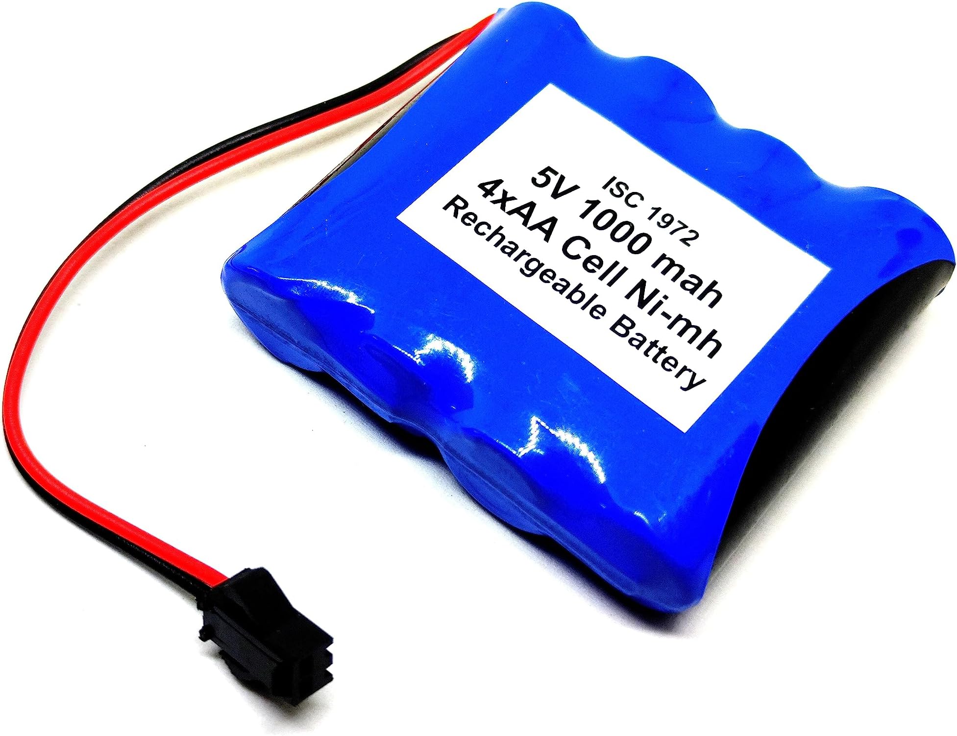 INVENTO 1pcs 5V 1000 mAh Ni-mh Rechargeable 1.2V x 4 AA Cell Battery ...