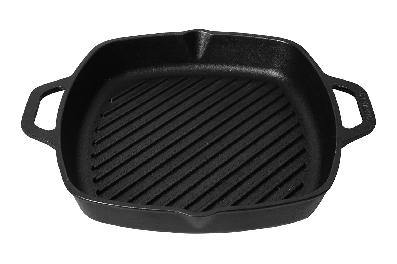 Buy DYNAMIC COOKWARES Pre-Seasoned Even matt Finish Square Cast Iron ...
