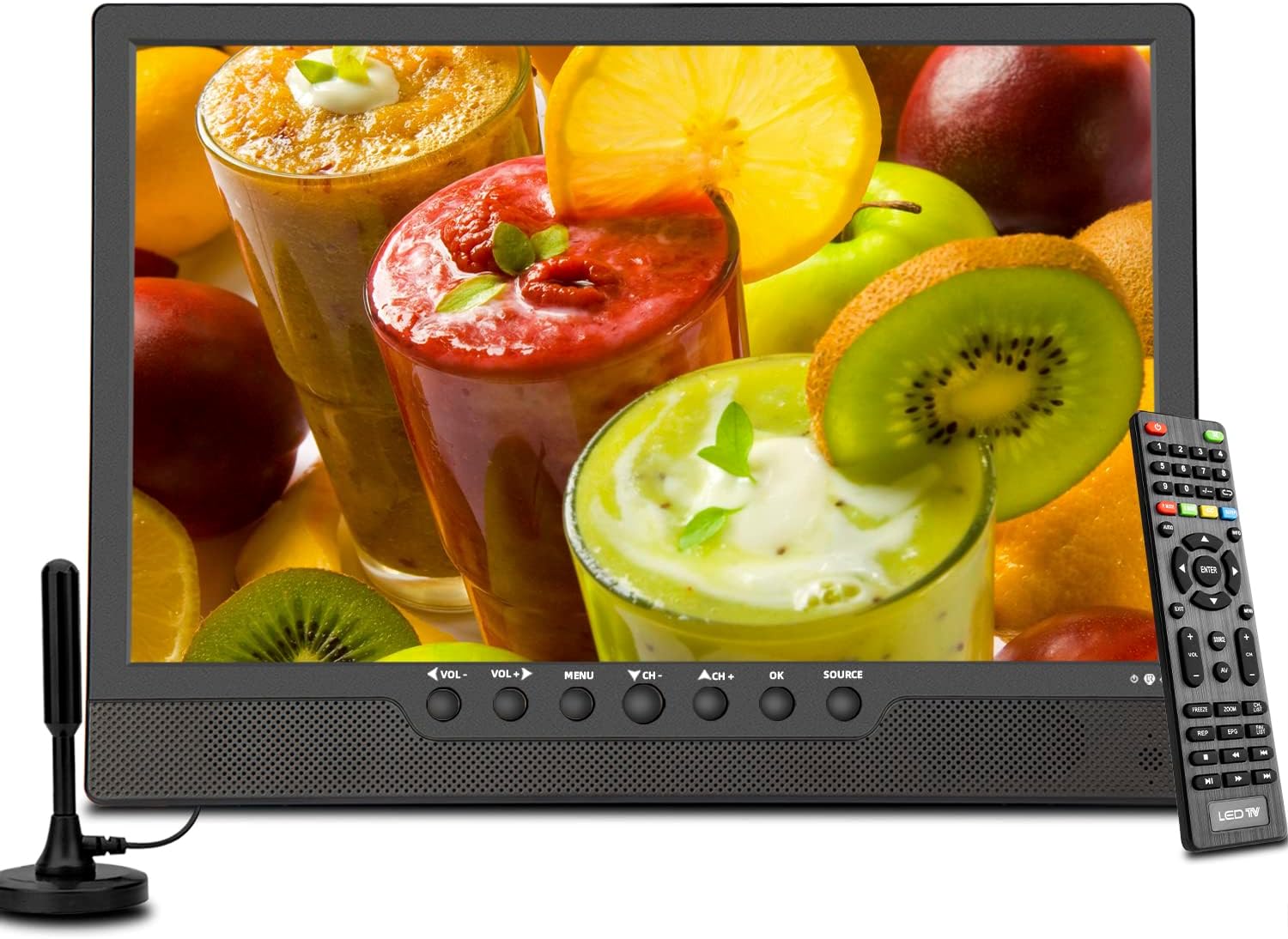 Amazon.com: Feihe 14 inch Small Flat Screen Kitchen TV with ATSC Tuner ...