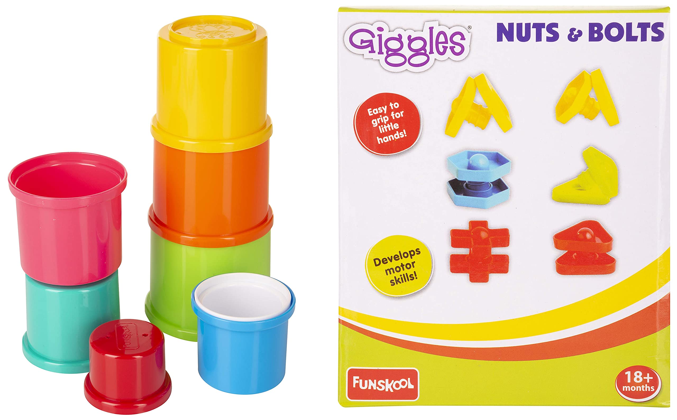 Buy Giggles Funskool Giggles - Stacking Drums, Multicolour Stacking ...