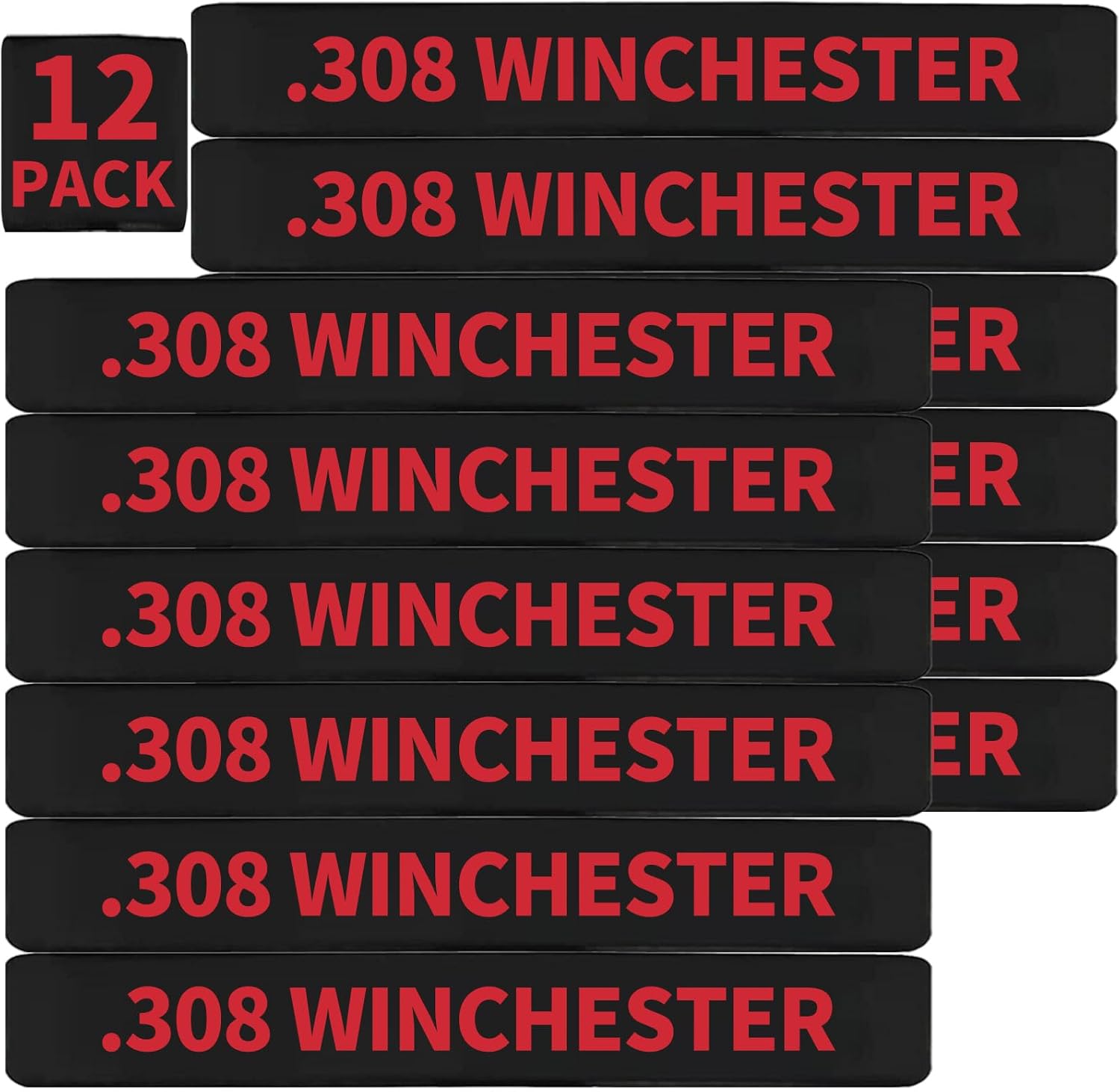 Amazon.com: 12 Pack Miaozhun .308 Winchester Magazine Marking Bands ...