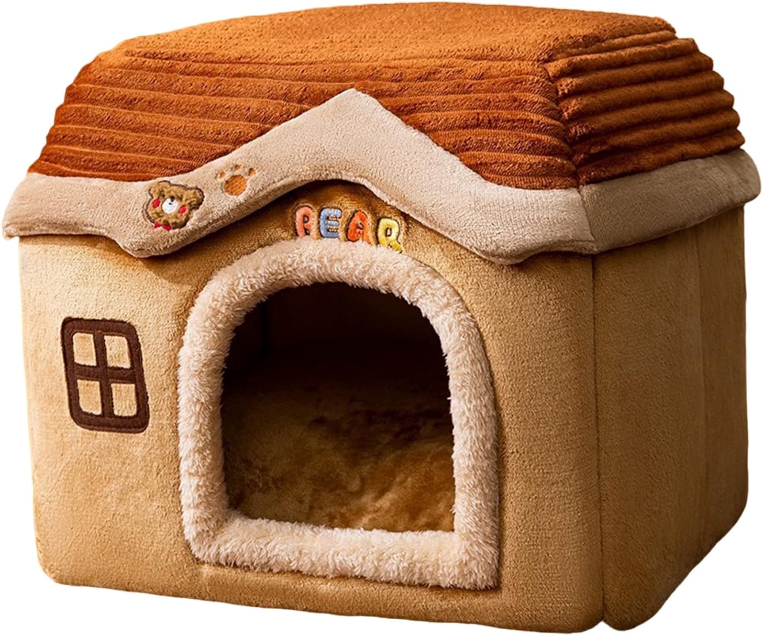 Amazon.com : Dog Houses Soft Indoor Enclosed Tent Huts Warm Cave Dog ...