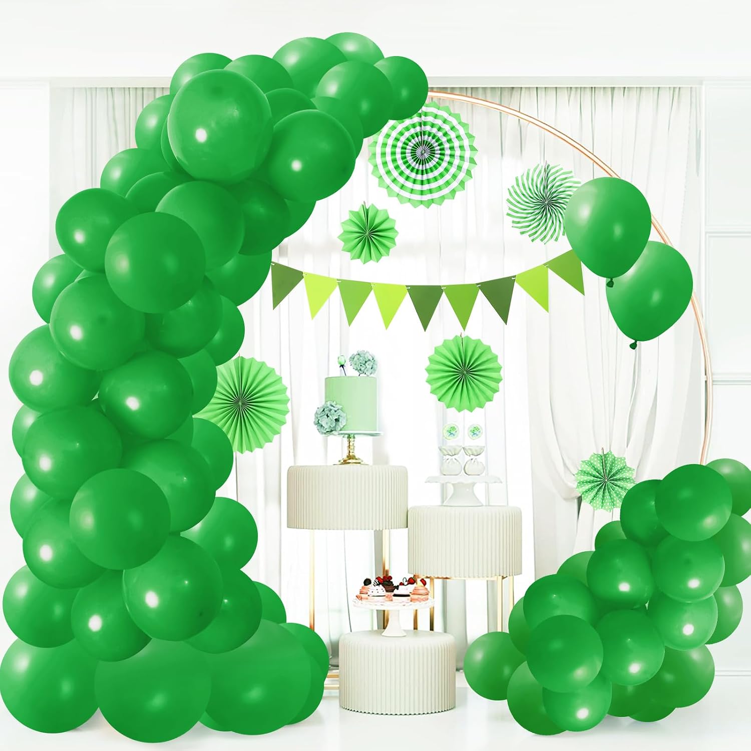 Amazon.com: 100 Pcs 10 Inch Forest Green Balloons, Set of 6 Green ...