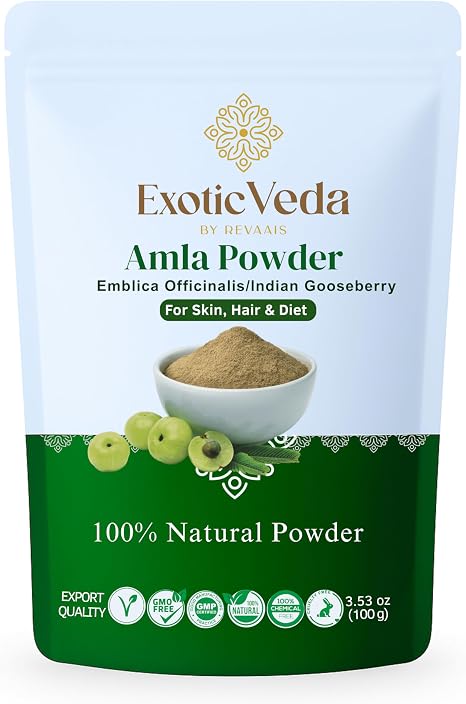 Amazon.com: Exotic Veda Amla Powder | 100% Pure & Natural Indian ...