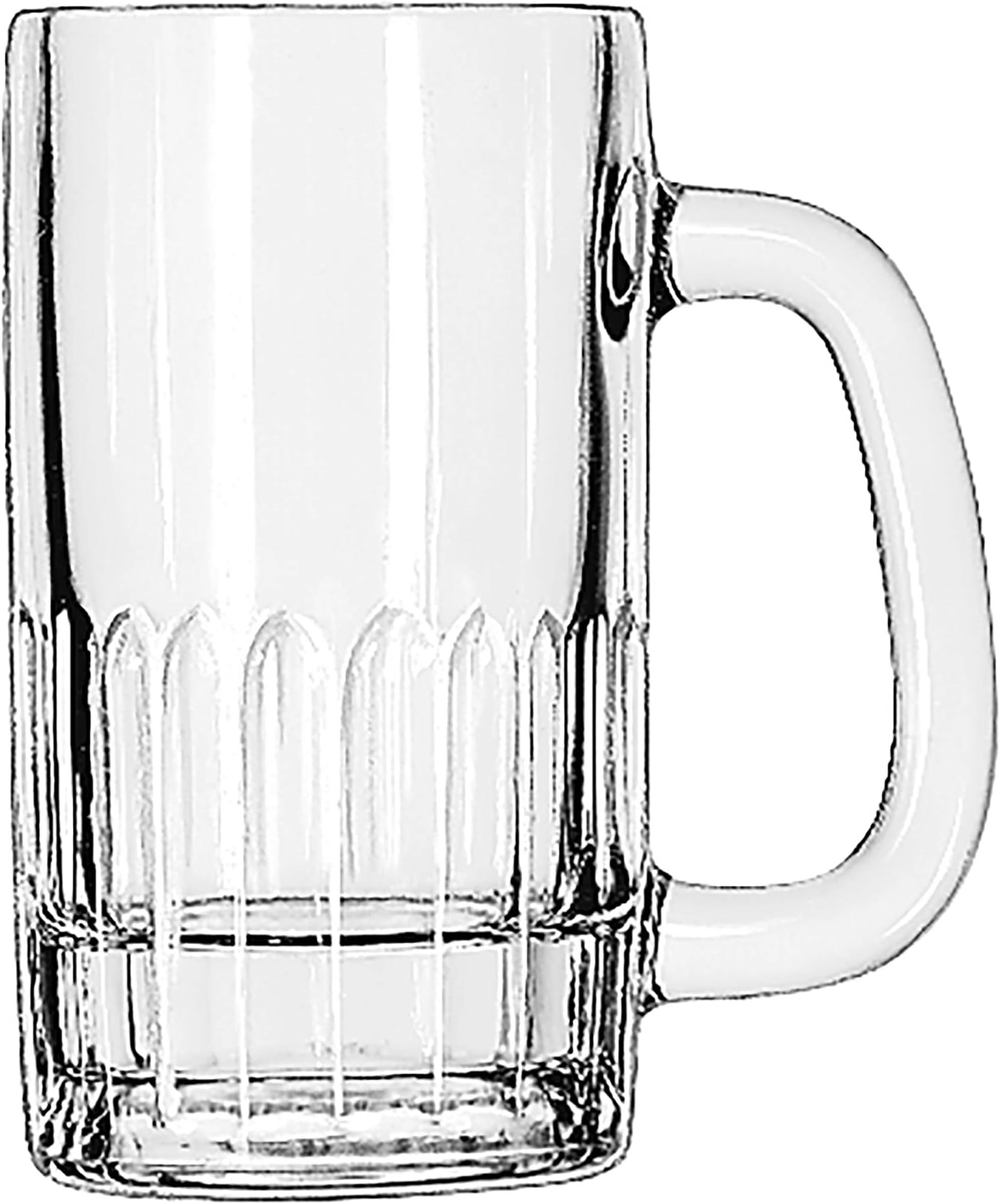 Amazon.com | Libbey 5206 Clear 12 Oz. Beer Mug - 12 / CS: Mugs: Beer ...