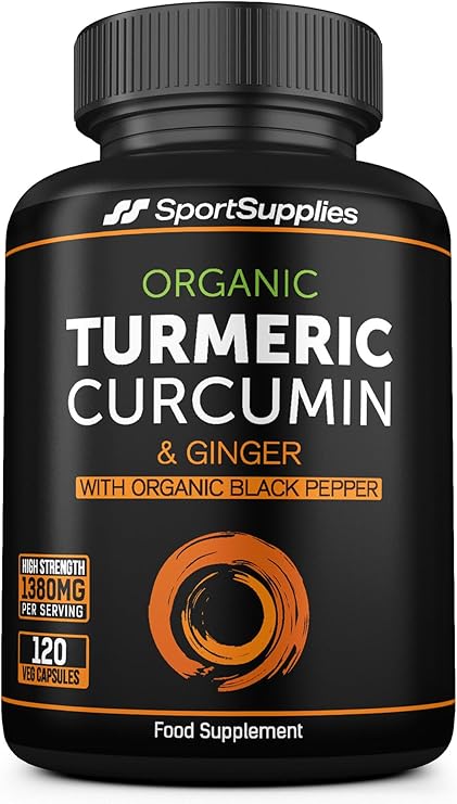 Organic Turmeric Capsules High Strength and Black Pepper with Active ...